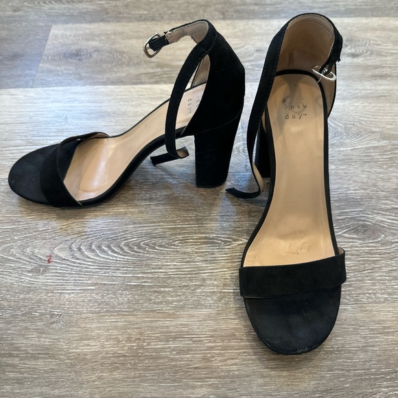 Target | Shoes | Target A New Day Black Suede 4 Inch Heels | Poshmark